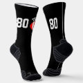 Custom Football Player Team Name Number Red Socks | Zazzle