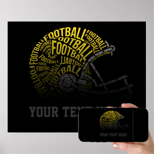Custom Football Poster | Zazzle