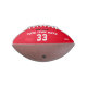 Custom Football Red Name, Number, Team and Photo | Zazzle
