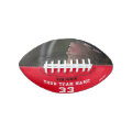 Custom Football Red Name, Number, Team and Photo | Zazzle