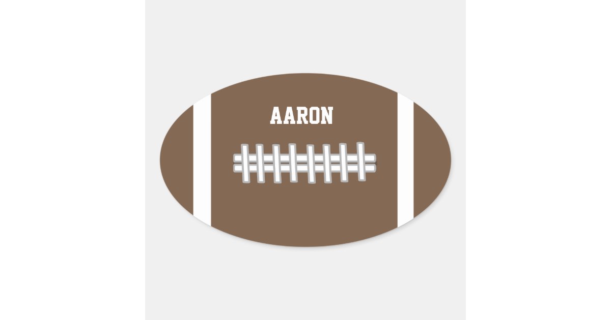 Custom Football Stickers | Zazzle
