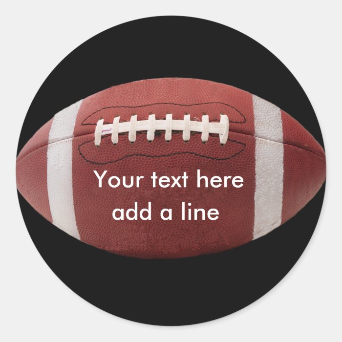 Custom Football Stickers | Zazzle