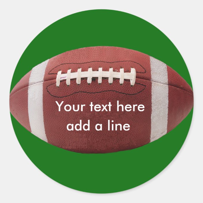 Custom Football Stickers | Zazzle.com