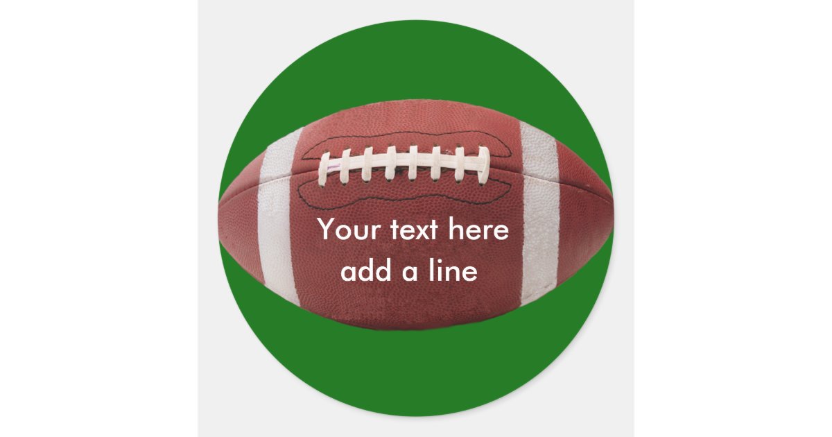 Custom Football Stickers | Zazzle