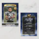 Custom Football Trading Card, Blue Gold Stadium Calling Card | Zazzle