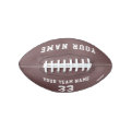 Custom Football with Name, Number and Team Name | Zazzle