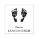 Custom Footprint | Upload Your Baby Footprint To Self-inking Stamp | Zazzle