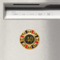 CUSTOM for Sheetal Vegas Casino Chip 40th Birthday Magnet | Zazzle