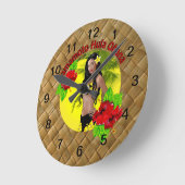 Custom For Yamamoto Hula Ohana Wall Clock 3 | Zazzle
