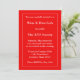 Custom Formal Red Invitation or Announcement | Zazzle