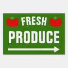 Fresh Produce Sign | Zazzle.com