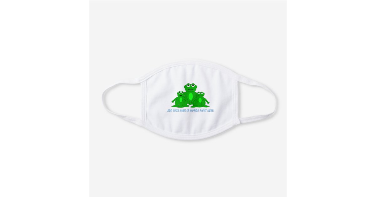 Custom Frog Cloth Face Mask | Zazzle
