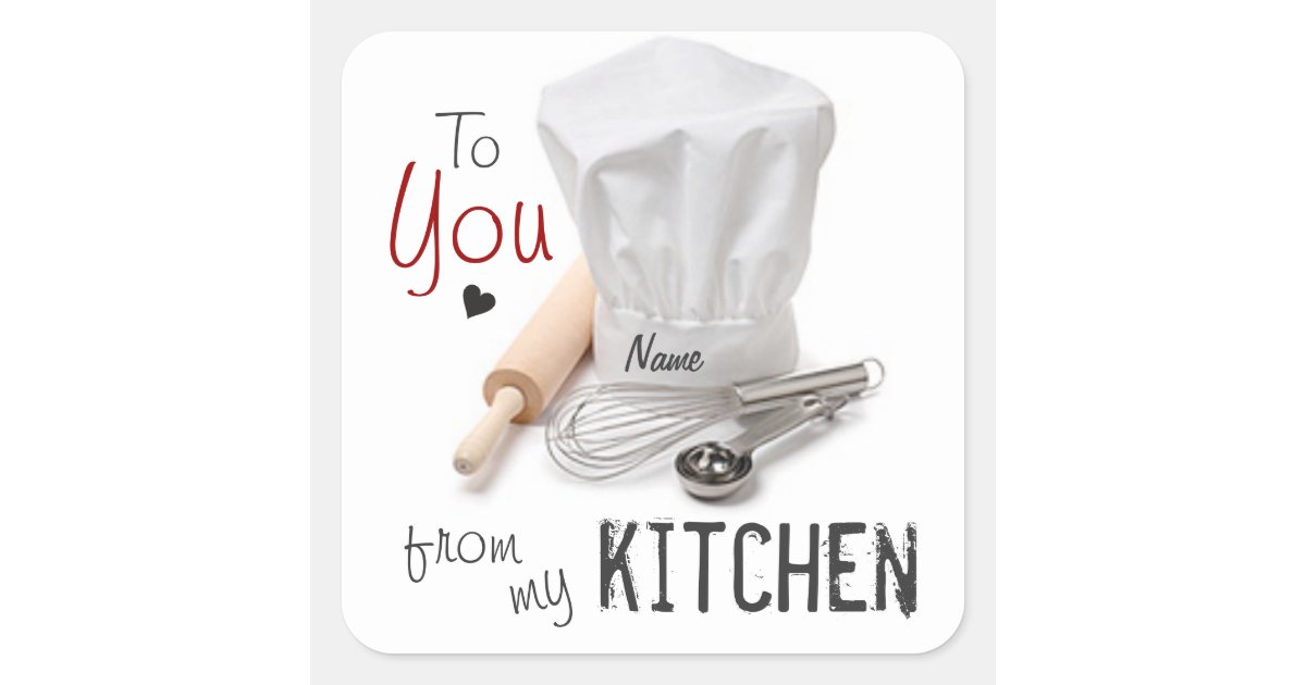 Custom From My Kitchen Stickers | Zazzle