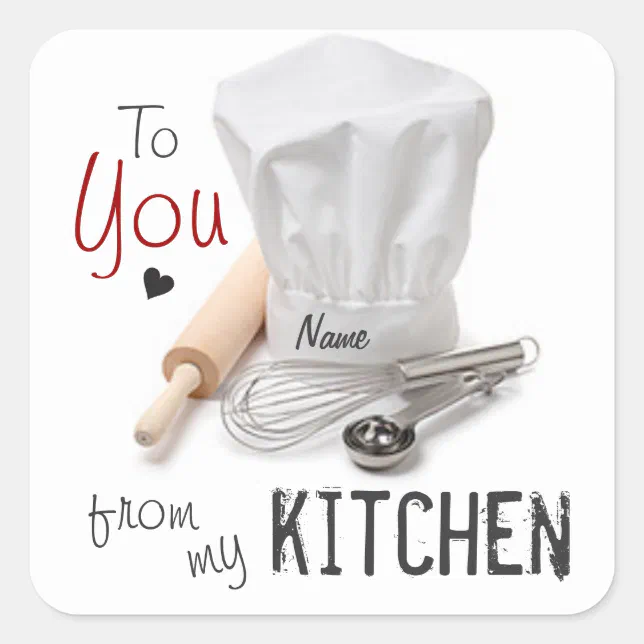 Custom From My Kitchen Stickers | Zazzle