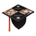Custom fun dog photo collage We ate your homework Graduation Cap Topper ...