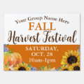 Custom Fundraising Fall Festival Yard Sign | Zazzle