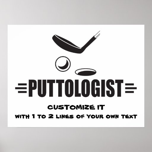 Custom Funny Golf Poster
