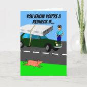 Custom Funny Redneck Mattress Joke Birthday Card | Zazzle