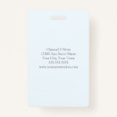 Custom Geometric Reporter Photographer Press ID Badge | Zazzle