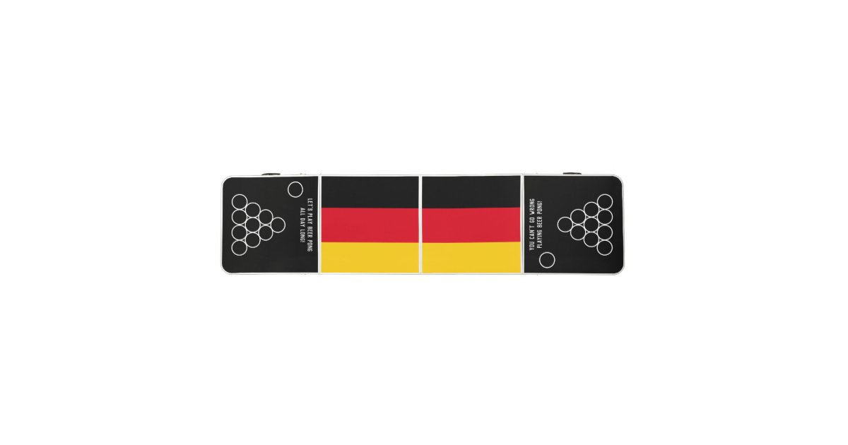 Custom GERMAN FLAG Beer Pong Table | Zazzle