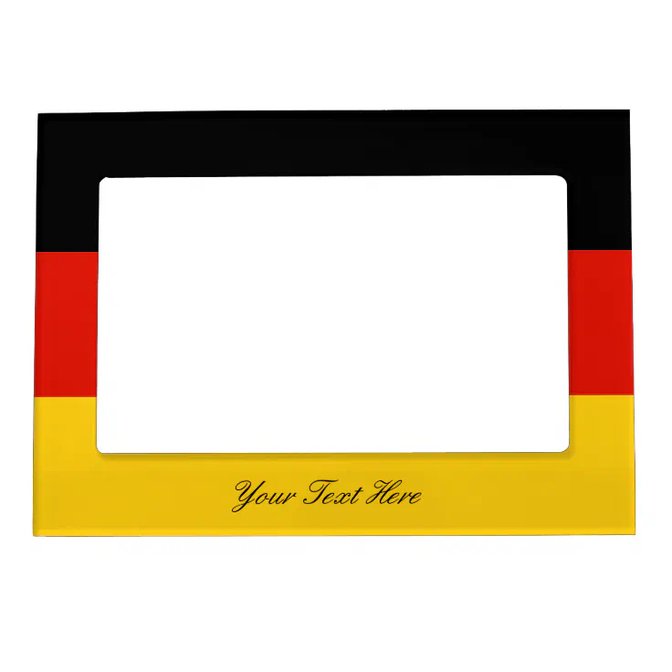 Custom German flag of Germany magnetic photo frame | Zazzle