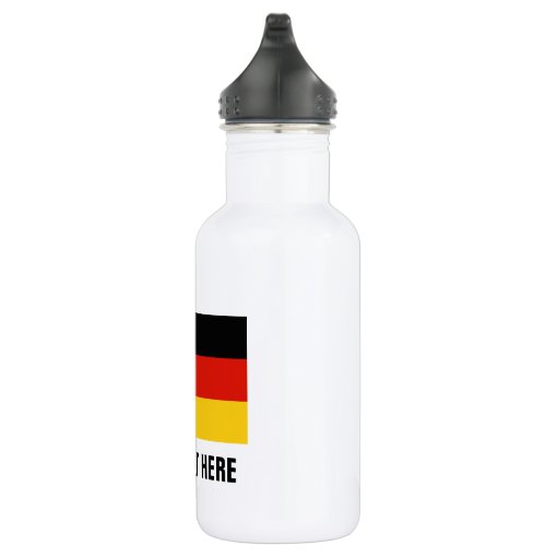 Custom German flag water bottles for Germany | Zazzle