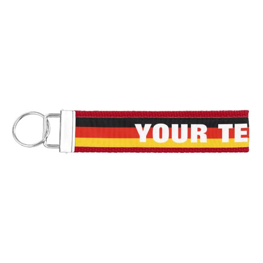Custom German flag wrist keychains for Germany | Zazzle.com