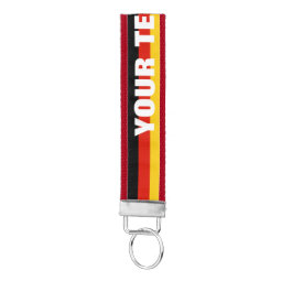 Custom German flag wrist keychains for Germany | Zazzle
