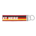 Custom German flag wrist keychains for Germany | Zazzle