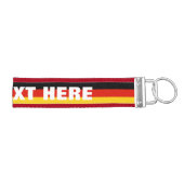 Custom German flag wrist keychains for Germany | Zazzle