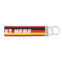 Custom German flag wrist keychains for Germany | Zazzle