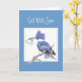 Custom, Get Well Soon,Masculine,Fishing,Kingfisher Card | Zazzle