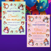 Custom Ghost Theme Kids Birthday Party Invitation | Zazzle