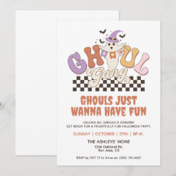 Custom Ghoul Gang Halloween Party Bach Party Group Invitation | Zazzle