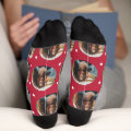Custom Girlfriend Photo Red Love Socks | Zazzle