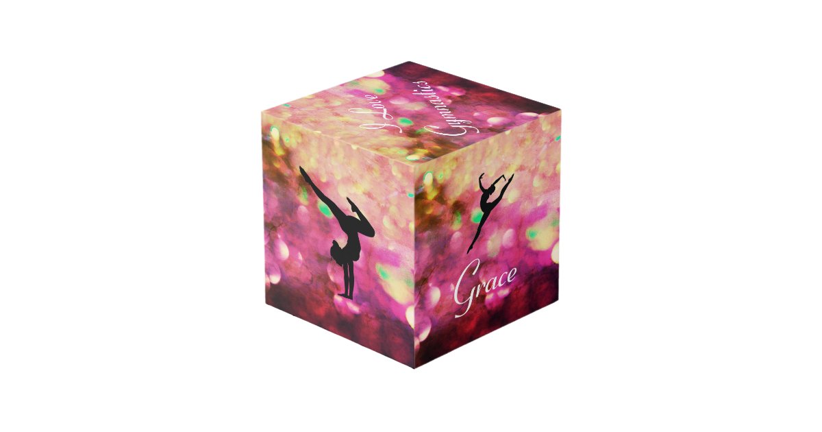 Custom Girls Gymnastics Cube | Zazzle