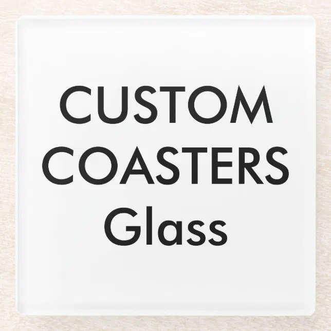Custom Glass Coasters | Zazzle