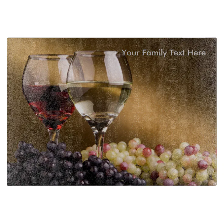 Custom Glass Personalized Cutting Board 11" X 8" | Zazzle