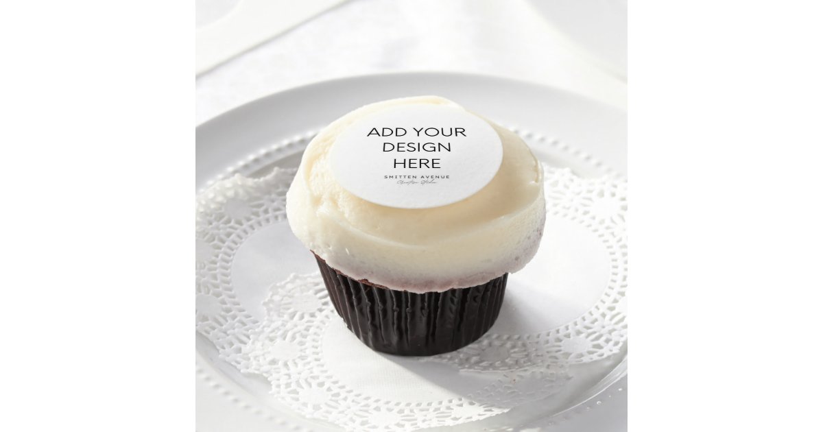 Custom Gluten Free Editable Cupcake Topper Edible Frosting Rounds | Zazzle
