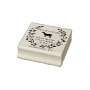 Custom Goat Milk Wreath Rubber Stamp | Zazzle
