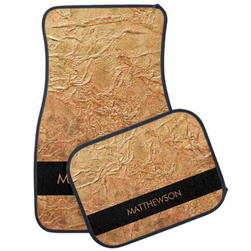 Custom Gold Car Floor Mat | Zazzle