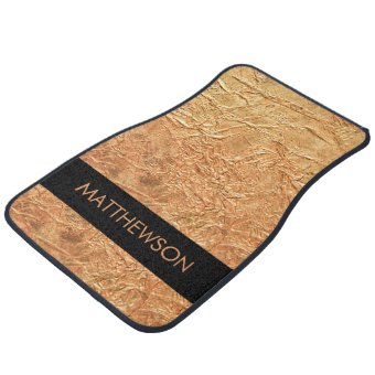 Custom Gold Car Floor Mat | Zazzle