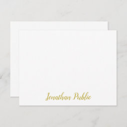 Custom Gold Handwritten Script Text Template Flat | Zazzle