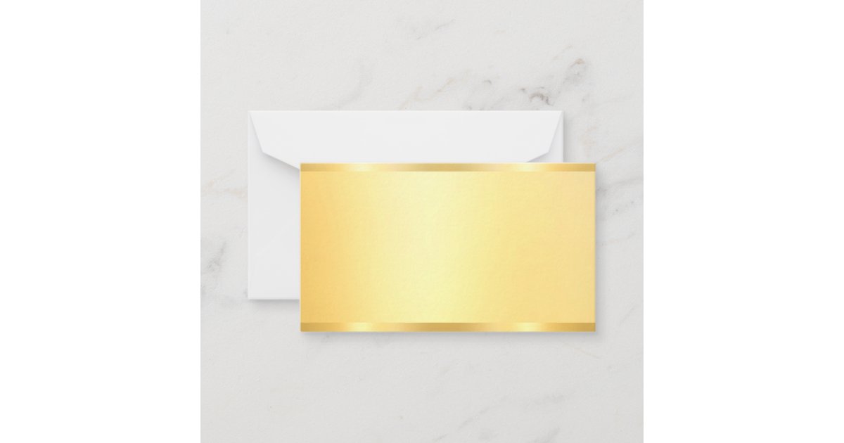 Custom Gold Look Blank Modern Elegant Template | Zazzle