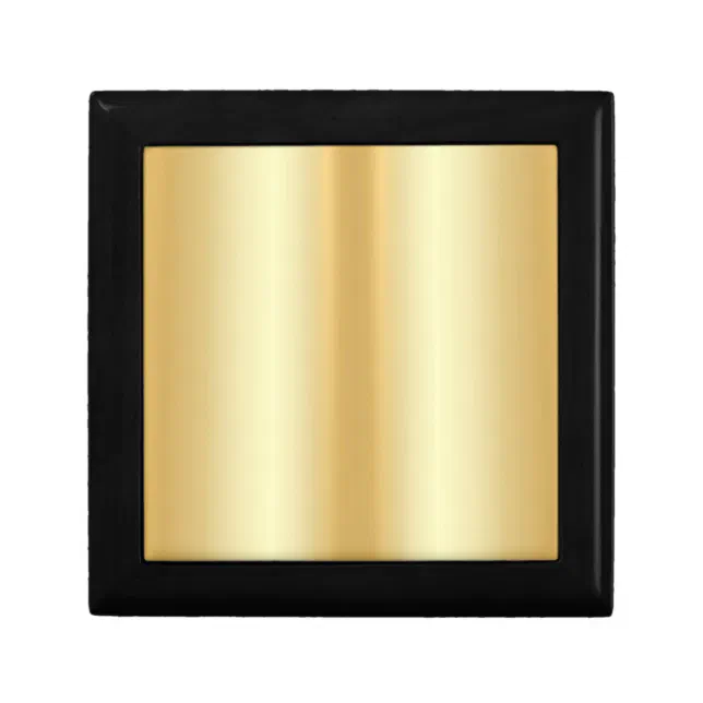 Custom Gold Look Blank Template Glamorous Modern Gift Box | Zazzle