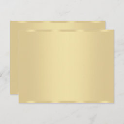 Custom Gold Look Blank Template Modern Elegant | Zazzle