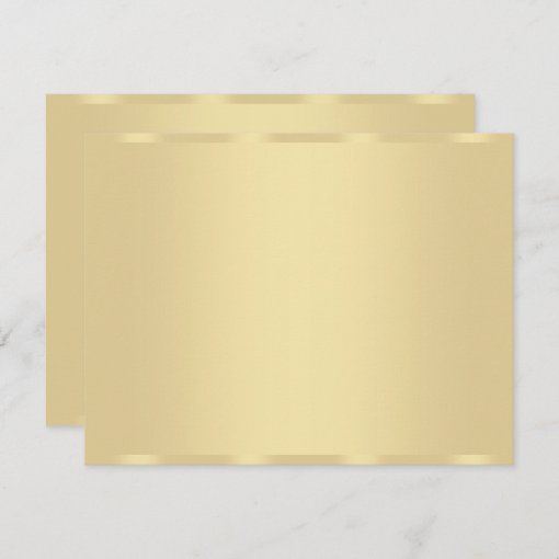 Custom Gold Look Blank Template Modern Elegant | Zazzle
