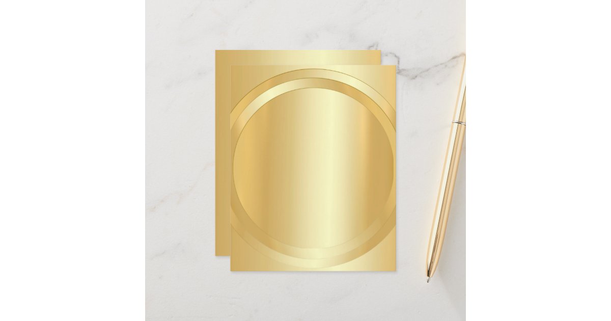 Custom Gold Look Glamorous Template Add Your Text | Zazzle