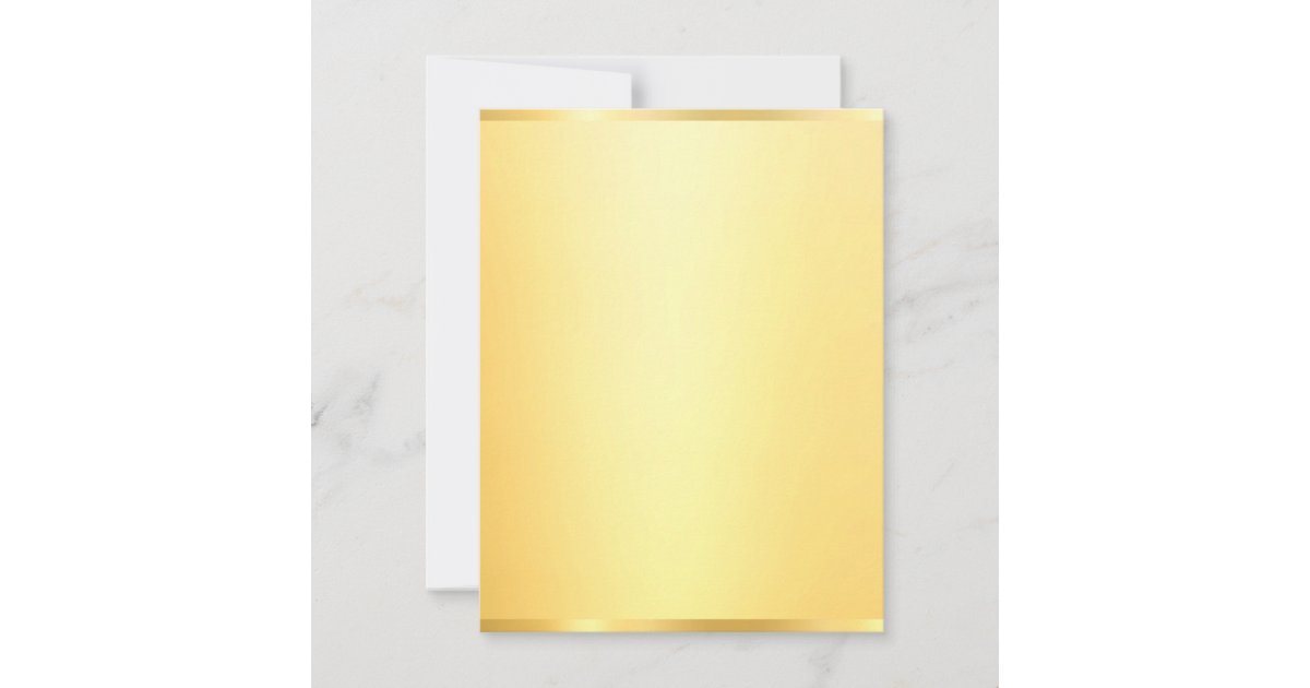 Custom Gold Look Modern Elegant Blank Template | Zazzle