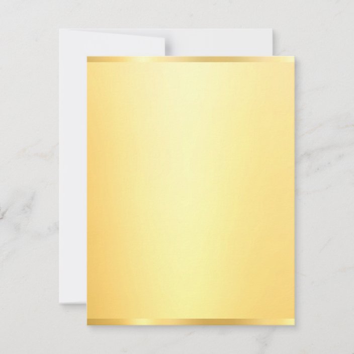 Custom Gold Look Modern Elegant Blank Template | Zazzle.com